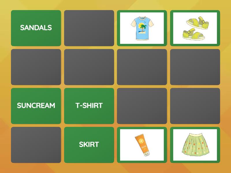 SUMMER CLOTHES - Matching pairs