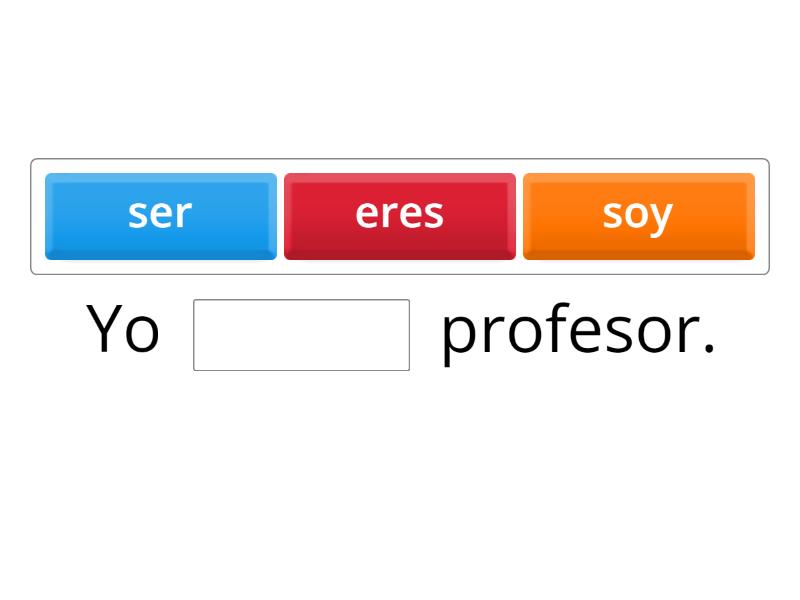 Verbo "ser" - Complete the sentence