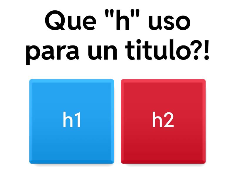 Preguntas html parte 1 - Cuestionario