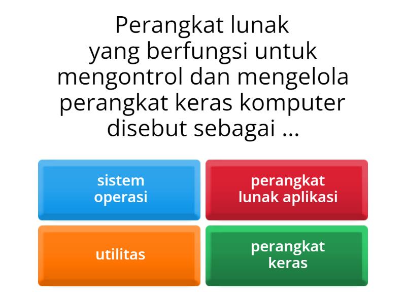 Perangkat Lunak Komputer - Cuestionario