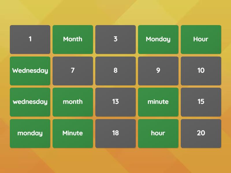 Lessons 91-100 - UFLI Heart Words - Matching pairs