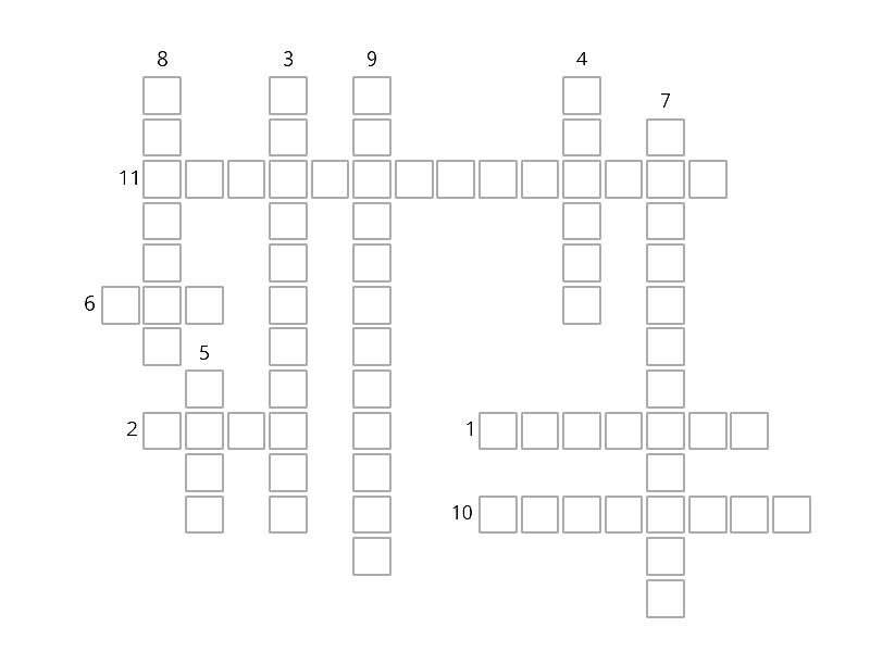 U3L1 Vocabulary - Crossword