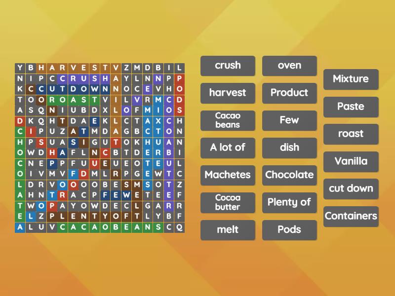 Grade 3 Unit 4 Week 2 word search - Wordsearch