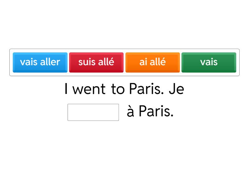Passé Composé: Fill in the blank - Complete the sentence