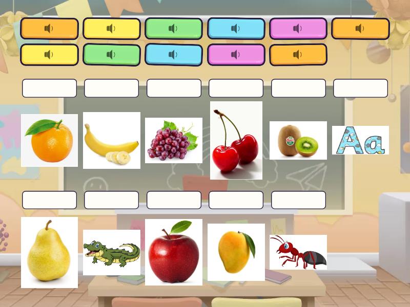 UNIT 6: FRUITS - WEEK 1 - Match up