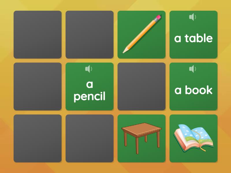 Kid's Box Starter Unit 2 My Class - Matching pairs