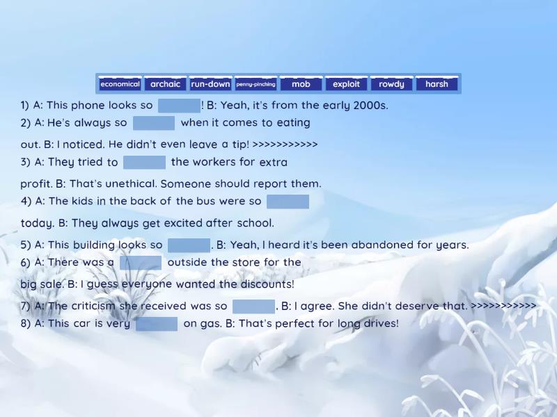 2C connotation2 | Roadmap C1 - Complete the sentence