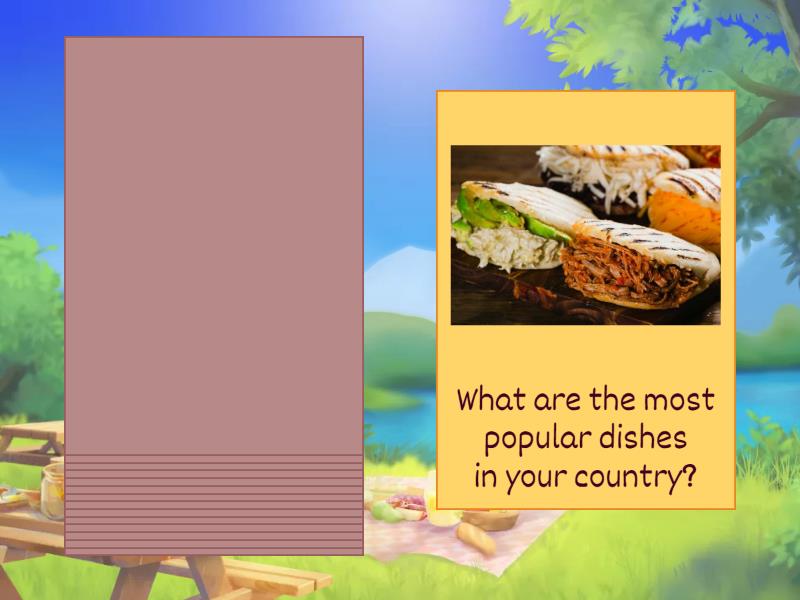 A2 Let's talk about food - Speaking cards