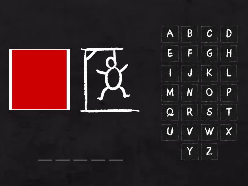 orthographier les couleurs - Ahorcado