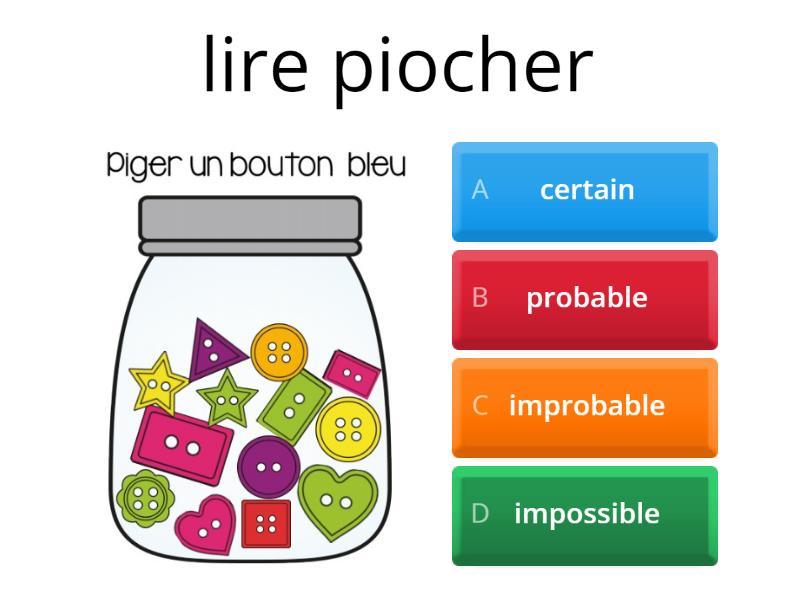 probabilité et vocabulaire - Quiz