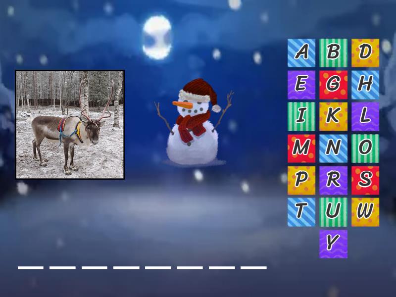 Christmas guess the letters - Hangman