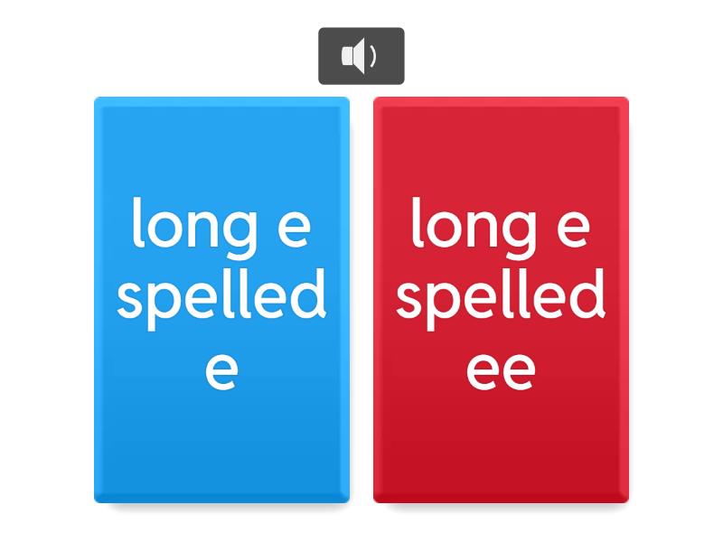 long e spelled e or ee - Quiz