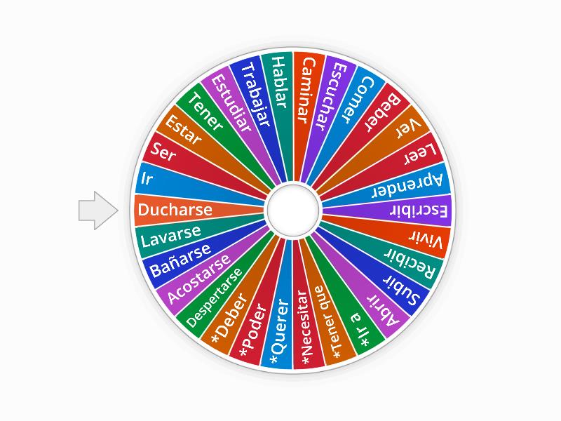 Verbos de alta frecuencia + Piggyback - Roleta aleatória