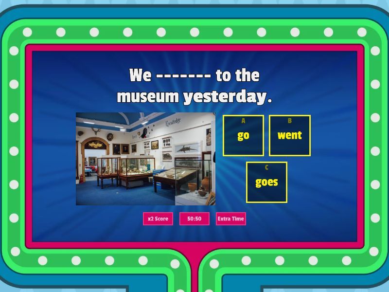 Grade 4 CONNECT PLUS 4 UNIT 3 LESSON 2 GRAMMAR PAST SIMPLE TENSE AFFIRMATIVE (1) - Gameshow quiz