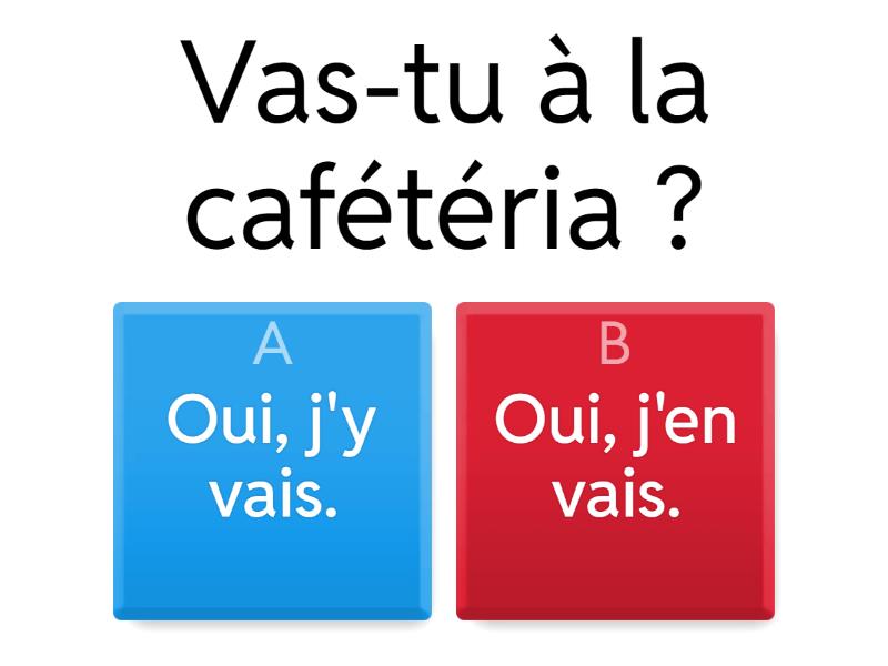 : les pronoms Y et EN - Quiz