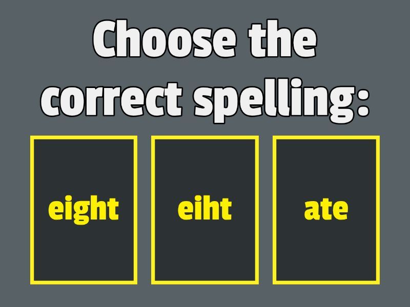 Stage 3 Spelling T4 W6 - Quiz