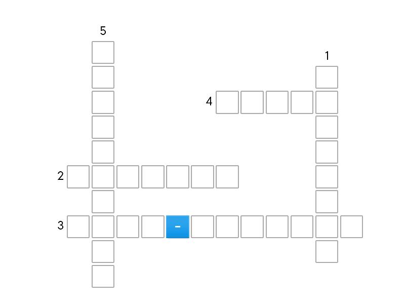 Unit 6/ Word store 6A - Crossword