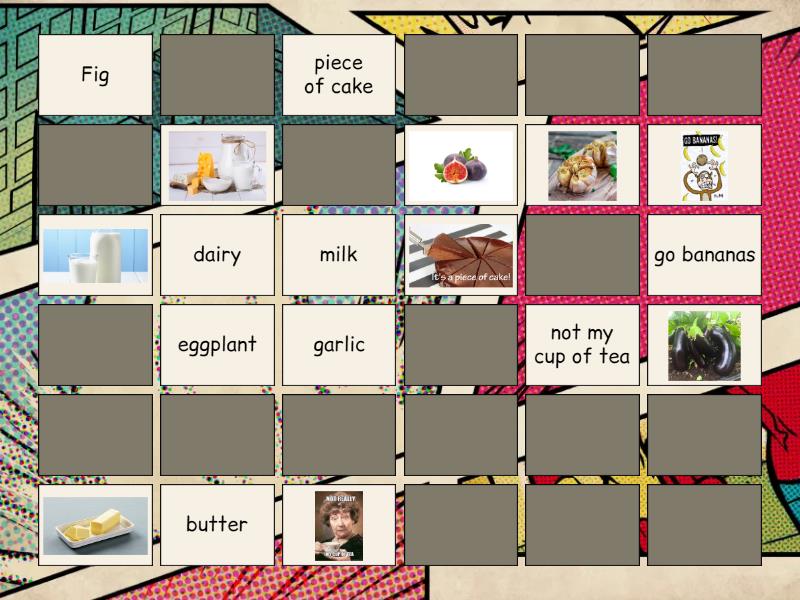 food memory game - Matching pairs