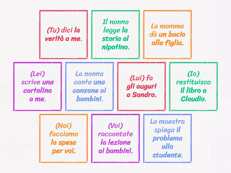 Pronomi doppi Marmotte - Flip tiles