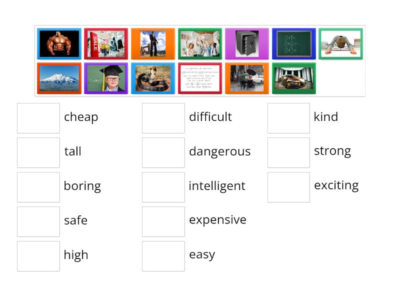 Go Getter 2 Unit 4.2 Adjectives - Match up