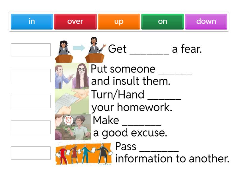 Phrasal Verb Match 2 - Match up