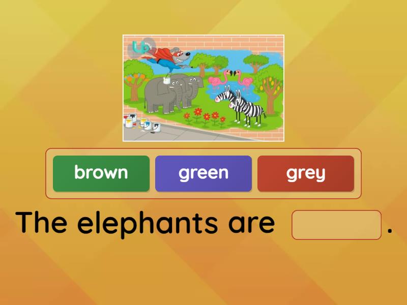 Go Getter 1 Unit 0.1 Colours - Complete the sentence