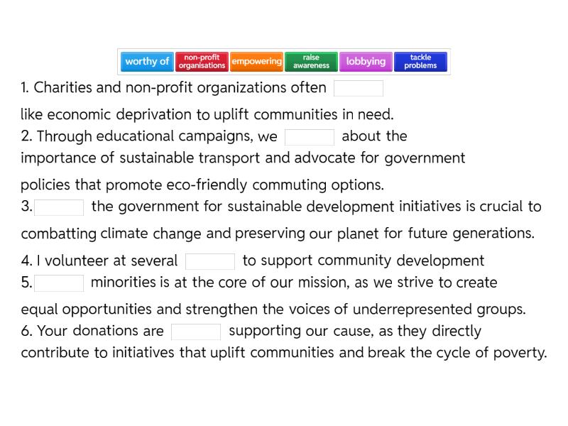 Roadmap B2+ unit 2b revision - Complete the sentence