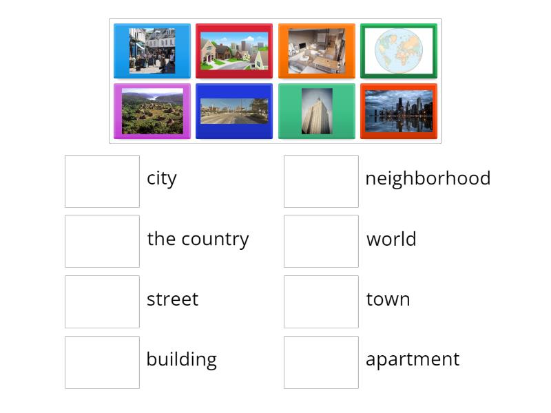 matching places in the city - Match up