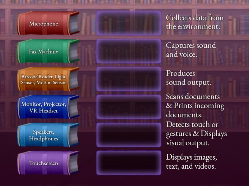 Components of Computer System_Input and Output Devices_Set 2 - Associação