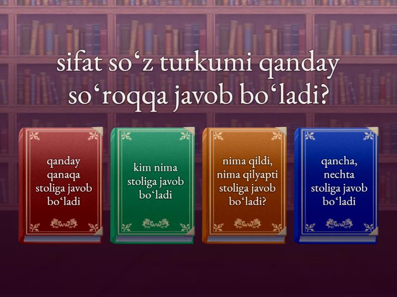 ona tili 3-sinf - Quiz