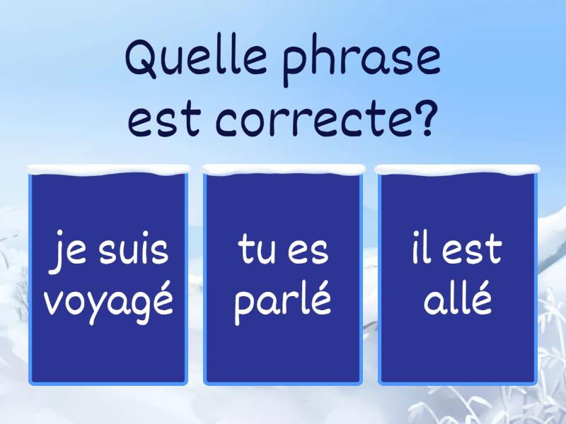Le passé composé - Quiz