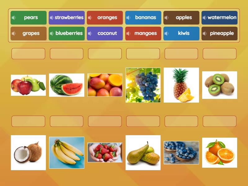 Fruits - Match up