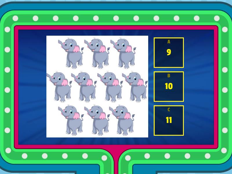 Counting 1-20 - Gameshow quiz