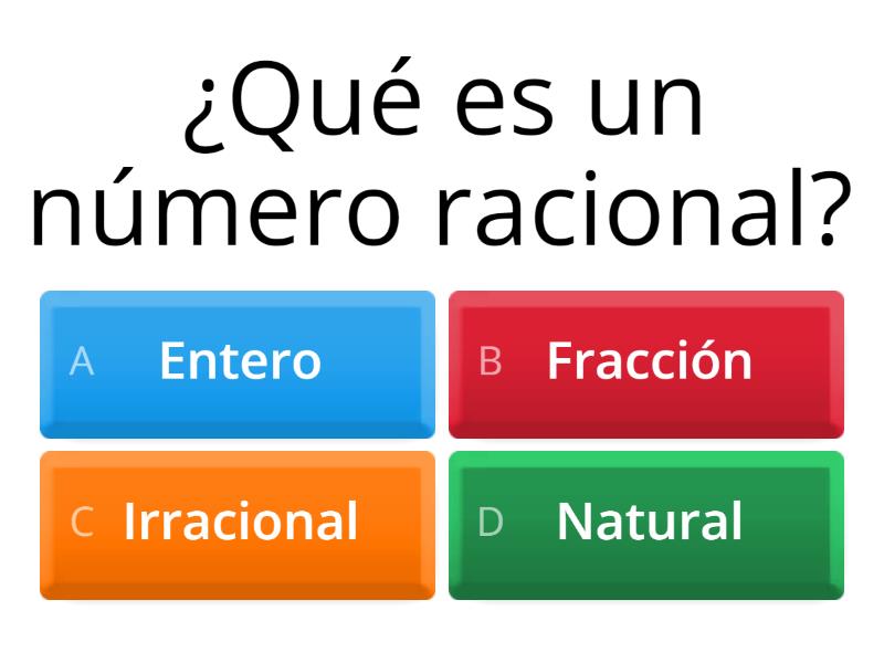Números Racionales: Representación y Orden - Quiz