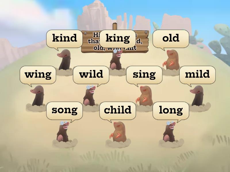 Wild Old Words - Whack-a-mole