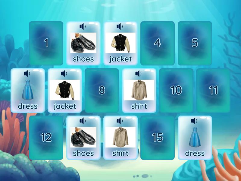 Clothes AS1 unit 8 - Matching pairs