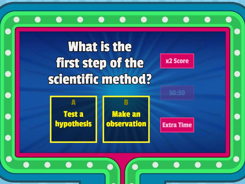 scientific method 3 - Gameshow quiz