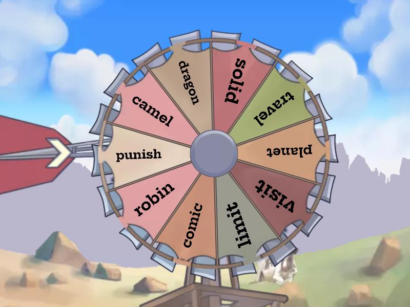 Closed-open Syllable Words Spinner - Spin the wheel