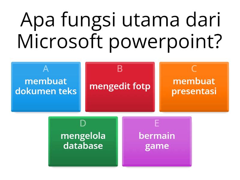 Berikut adalah 20 soal pilihan ganda mengenai microsoft powerpoint ...
