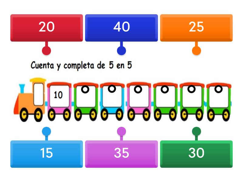 Contar de 5 en 5 - Labelled diagram