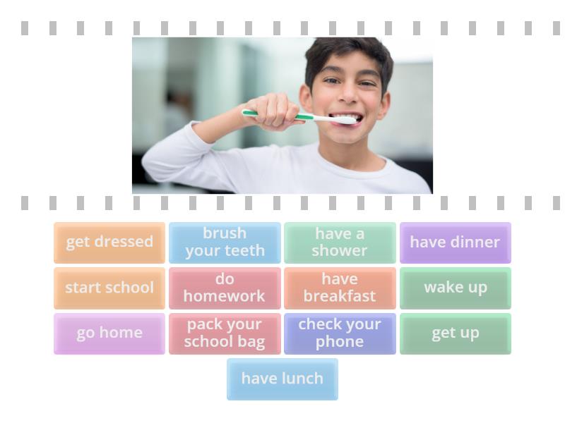 Gateway to the World A2 / Unit 1 / Everyday activities matching 1 ...