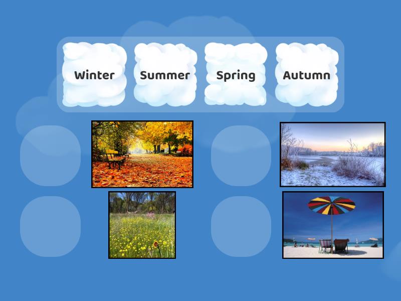 Seasons - 1st grade - Match up