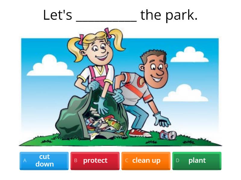 Environment verbs - Quiz