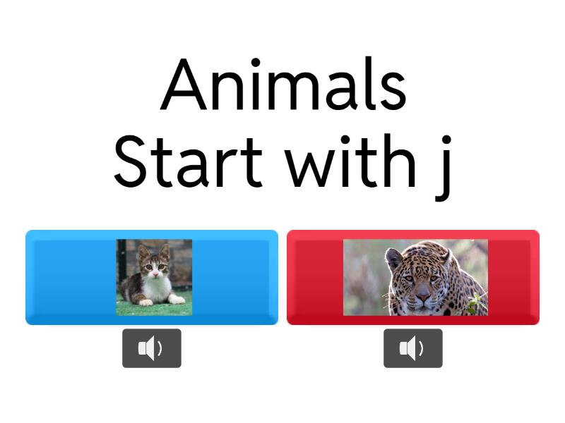 Letter j game - Quiz
