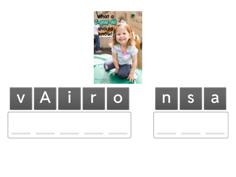 Avoir et expressions - Anagram