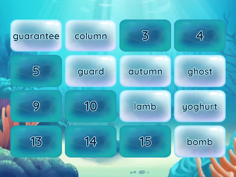 Silent letters - Matching pairs